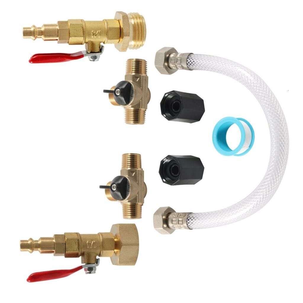 Комплект байпасных клапанов для водонагревателя в автофургоны, Набор из 8 штук