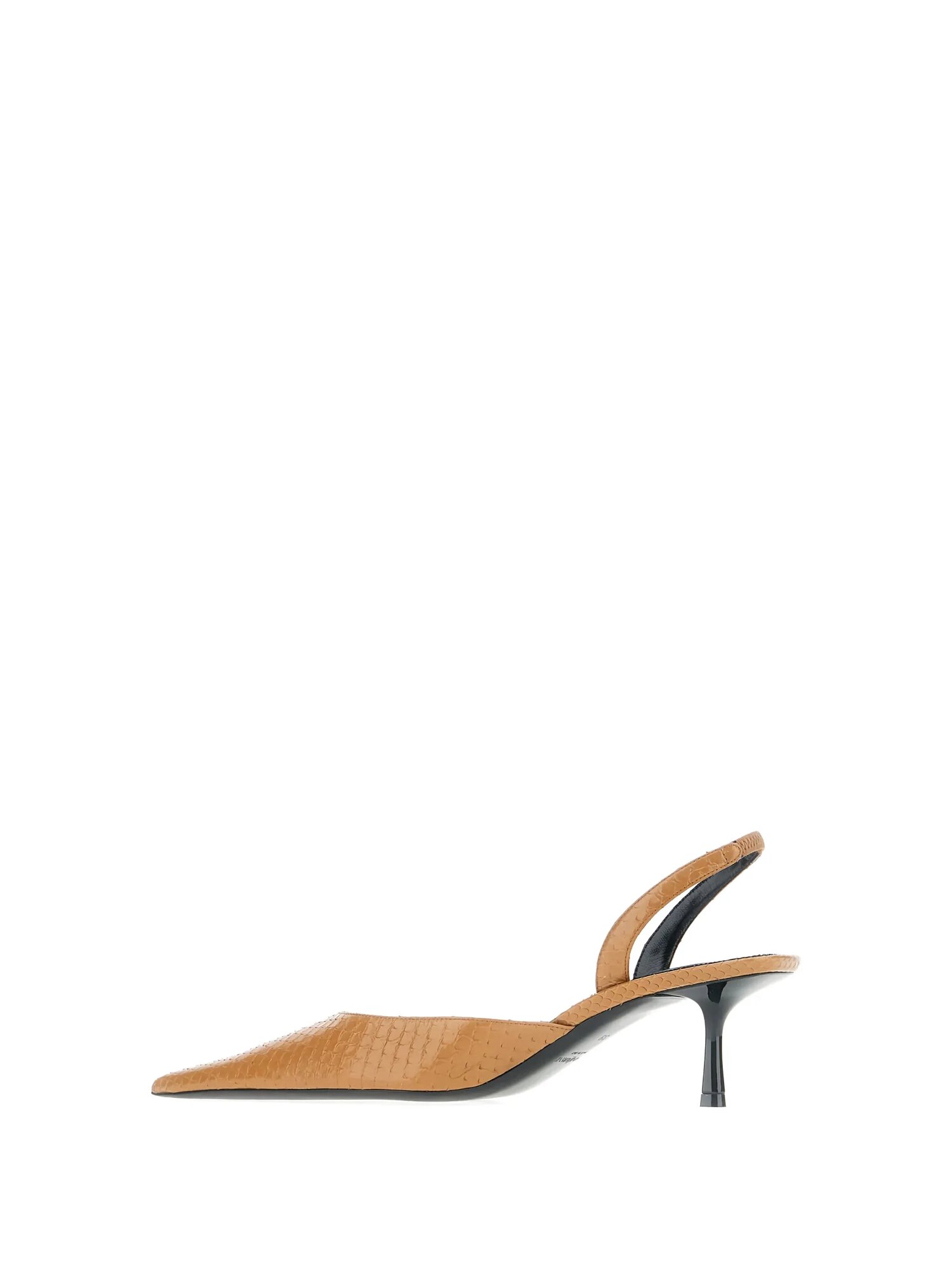 Туфли Yves Saint Laurent Babylone pointed slingback pumps, размер 38.5, коричневый — фото 1