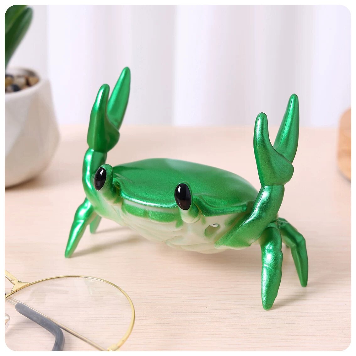 Подставка для телефона для тяжелой атлетики, настольная, ленивая, многофункциональная, держатель для ручек в виде краба, украшение, креативный подарок, артефакт для просмотра сериалов