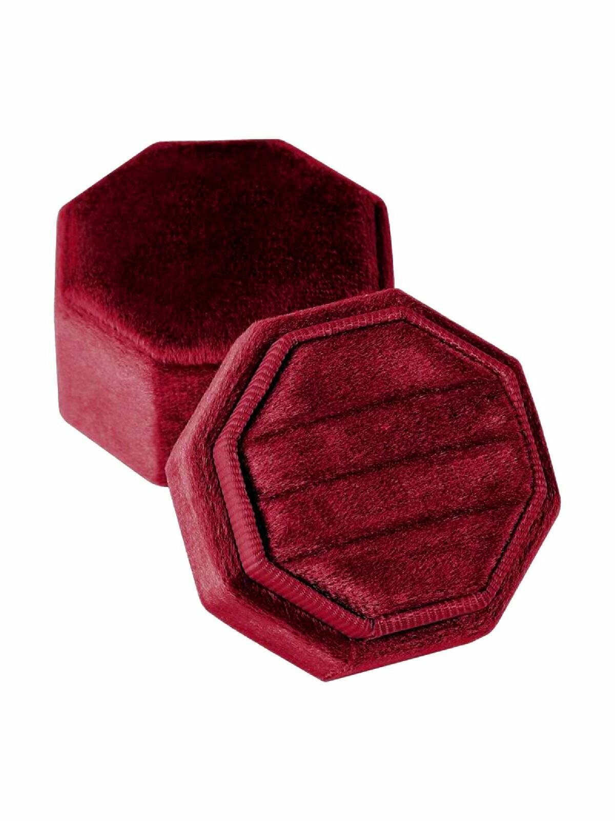 3 Кольца Восьмиугольная Витрина Пылезащитная Коробка Для Хранения Колец Подходит для Предложений