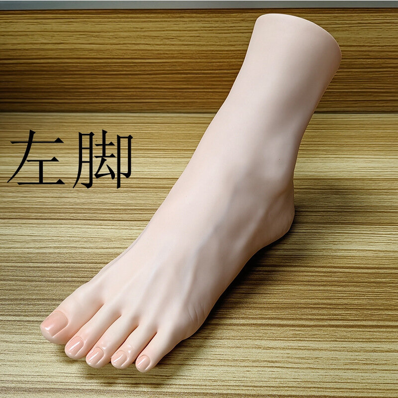 Модель стопы из ПВХ, манекен для демонстрации носок, реквизит для практики массажа стоп, модель женской стопы для взрослых