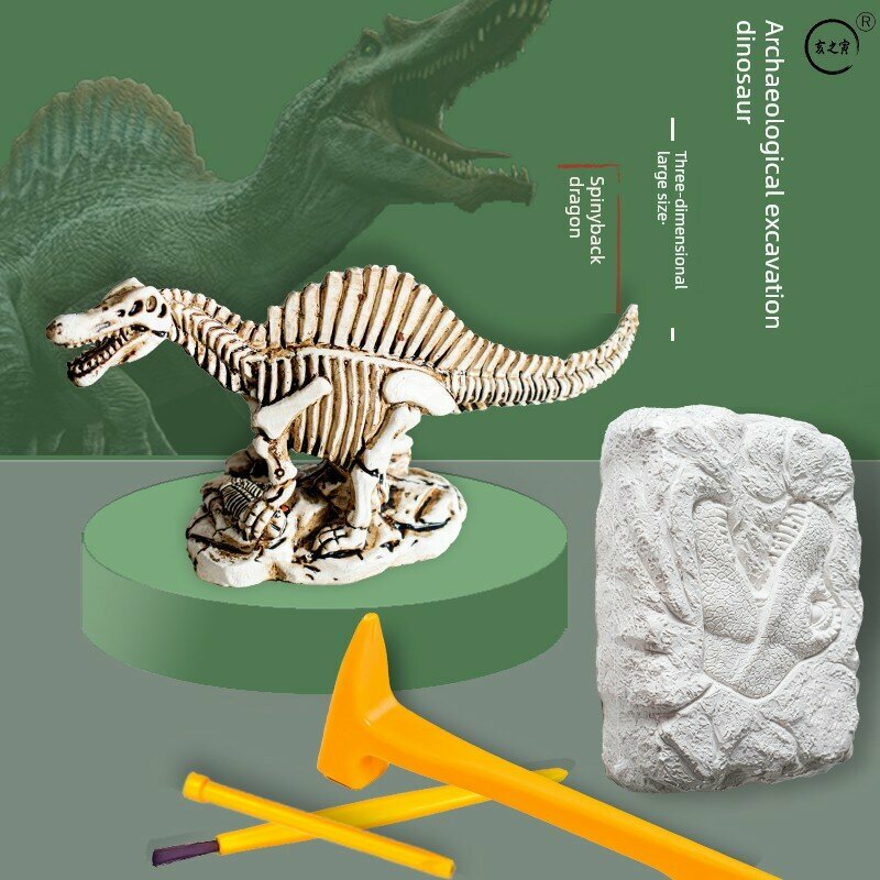 Ледяной дракон Питайя, окаменелость динозавра, археологическая игрушка для раскопок, детский набор сокровищ ручной