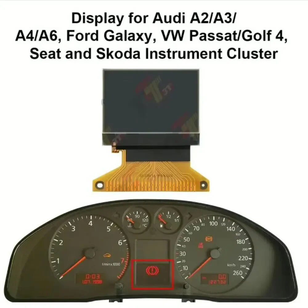ЖК-дисплей приборной панели для Audi A2/A3/A4/A6, Ford Galaxy, VW Passat/Golf 4, сиденье, инструмент