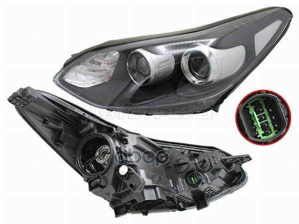 Фара Kia Sportage 15-19 (Слева/ LED/Галоген/ С электрокорректором) Sat арт. ST-223-1162L-LDXM2