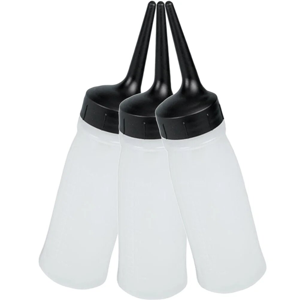 3 шт, аппликатор для окрашивания волос с весами, пустые контейнеры, многоразовая мерная бутылка для салона, ухода за волосами, укладка