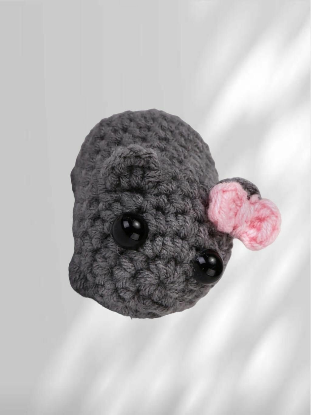 Плюшевый брелок, вязаный крючком, - 1