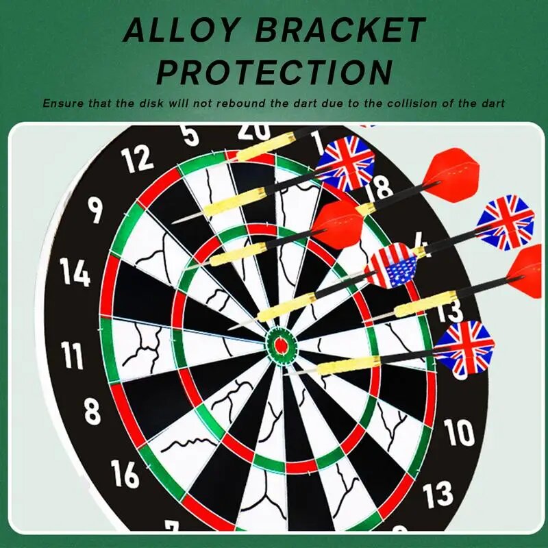 Уличная доска для дартса, стабильная флокированная настольная игра, набор с 6 дартсами, толстые спортивные турнирные игровые игрушки