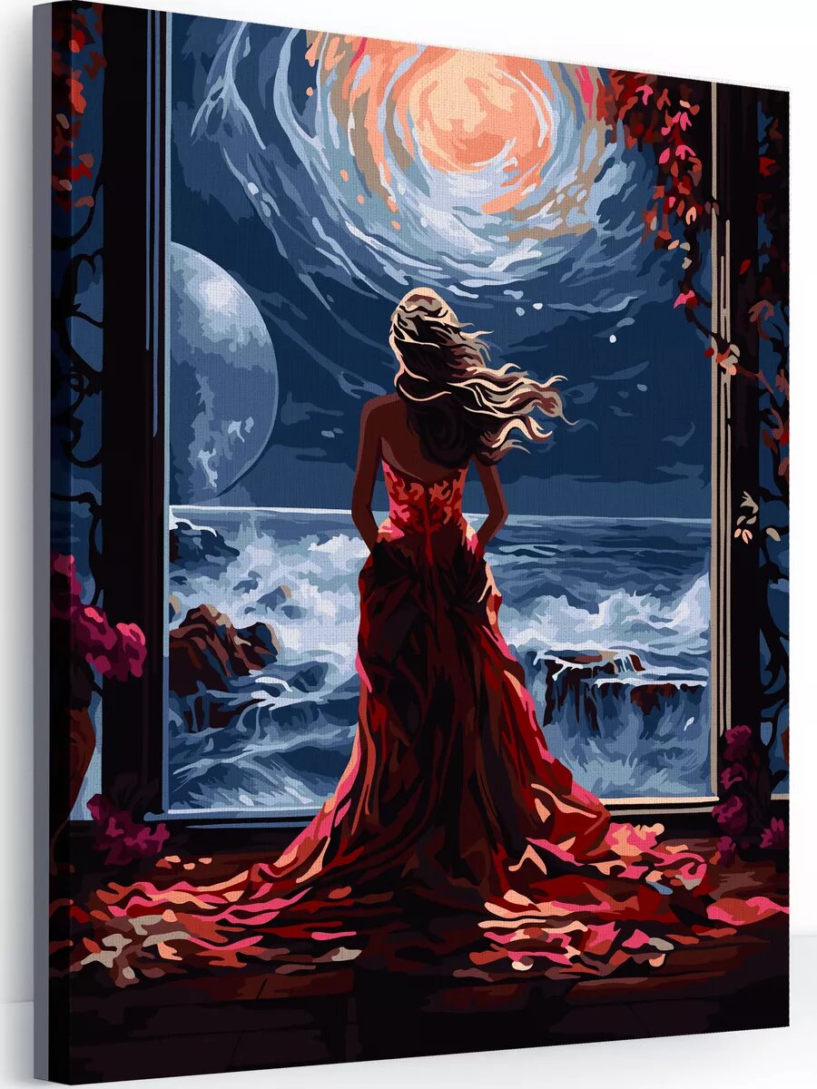 На берегу неба Картина по номерам на холсте 40х50