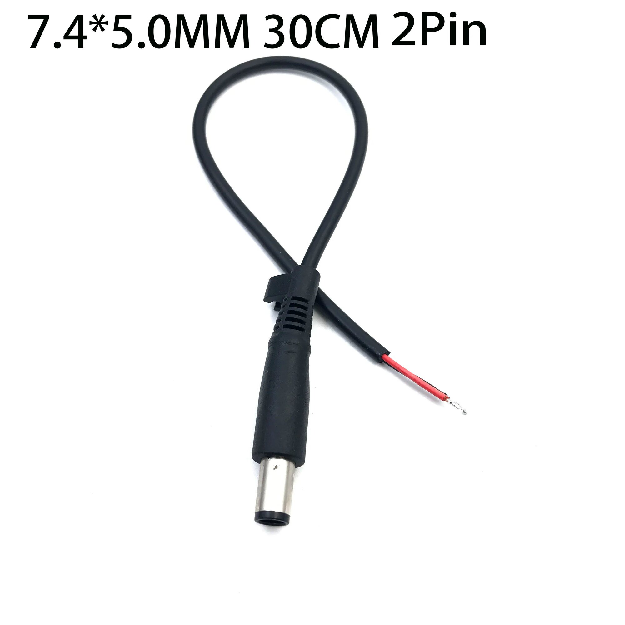 Ремонтный кабель постоянного тока 7,4*5,0 мм разъем питания разъем с штифтом для hp /Dell 30 см для ноутбука ПК зарядное устройство 2pin 3pin 20Awg 18AWG