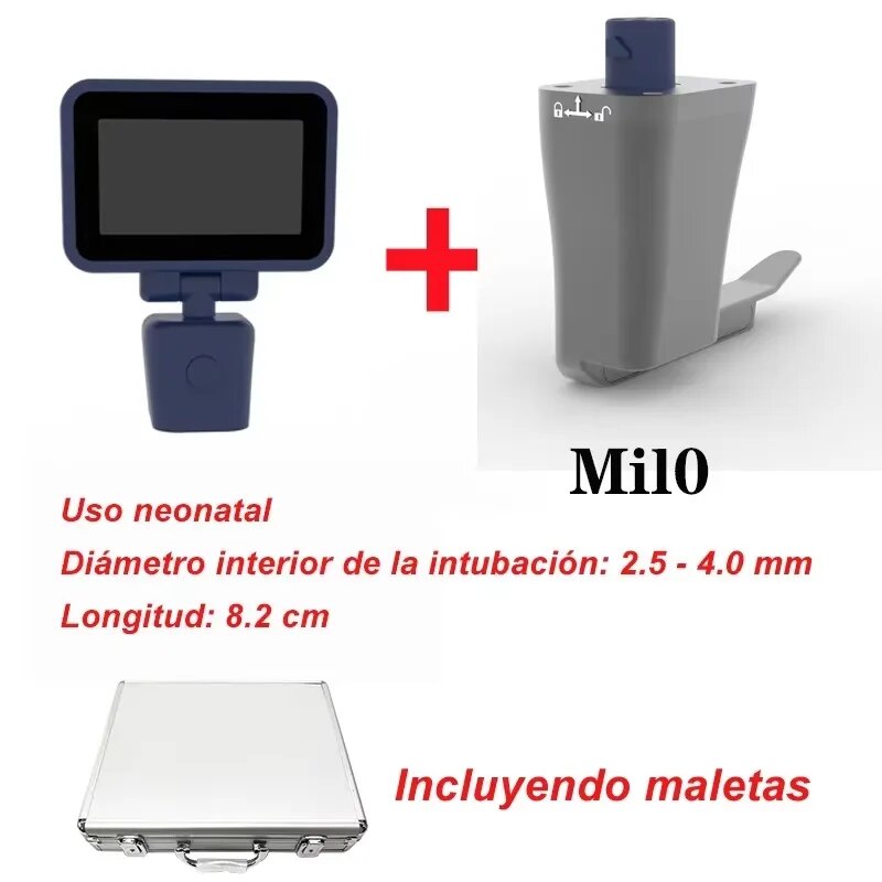 Цветной цифровой ларингоскоп 3,5 дюйма screen with MIL0