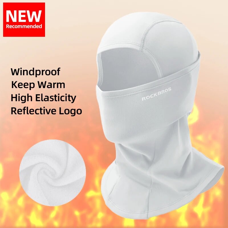 ROCKBROS Зимняя балаклава флисовая Белый, 7345-09