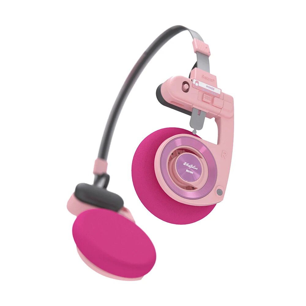 WhatPlus RETRO 3 беспроводные наушники Vigor Pink 3.0