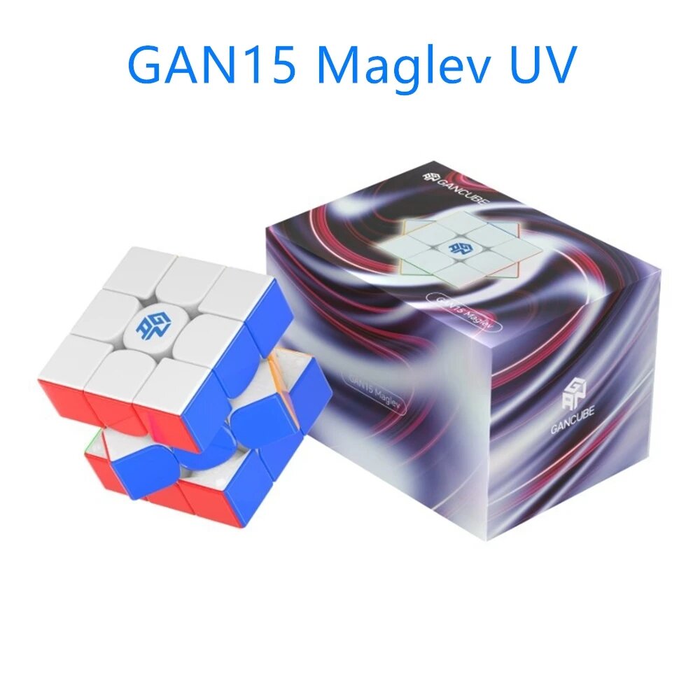 GAN 15 черный магнитный кубик 3x3x3 GAN15 Maglev UV