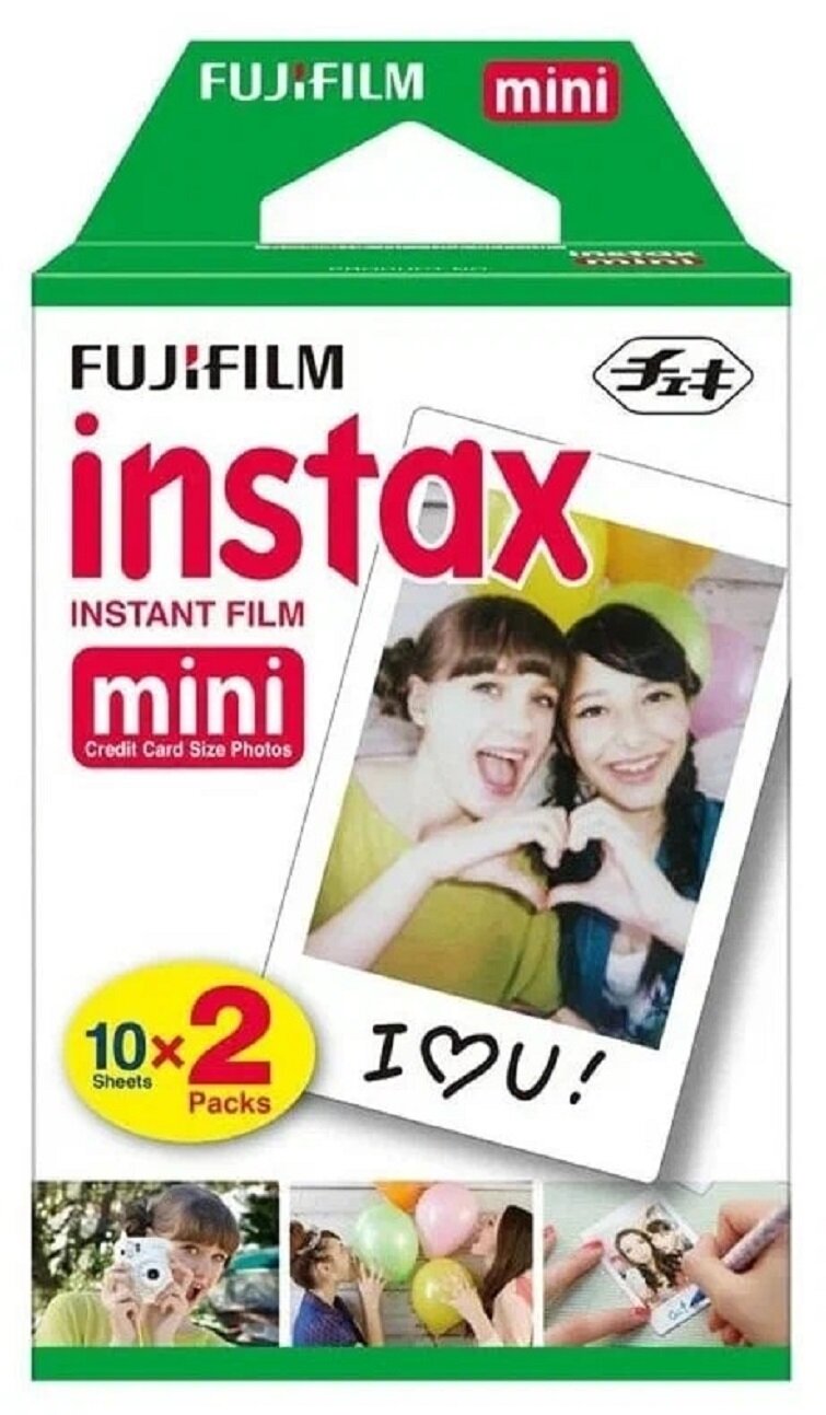 Fujifilm Instax Mini, 100 г, 20 шт, белая