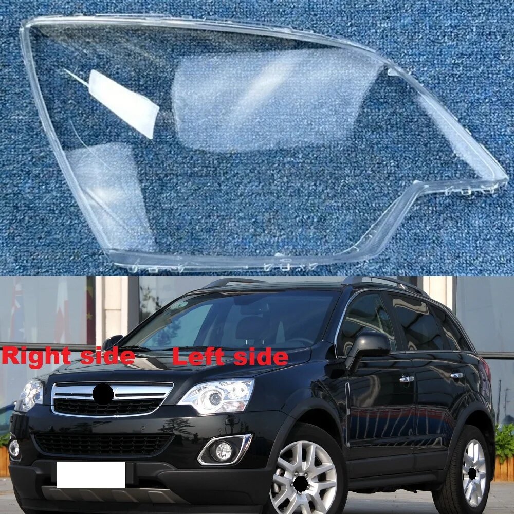 Линза автомобильной фары для OPEL ANTARA 2008-2013, пластиковый прозрачный 2PCS right and left