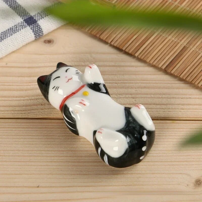 Керамический держатель для палочек Cute Cat Белый, A