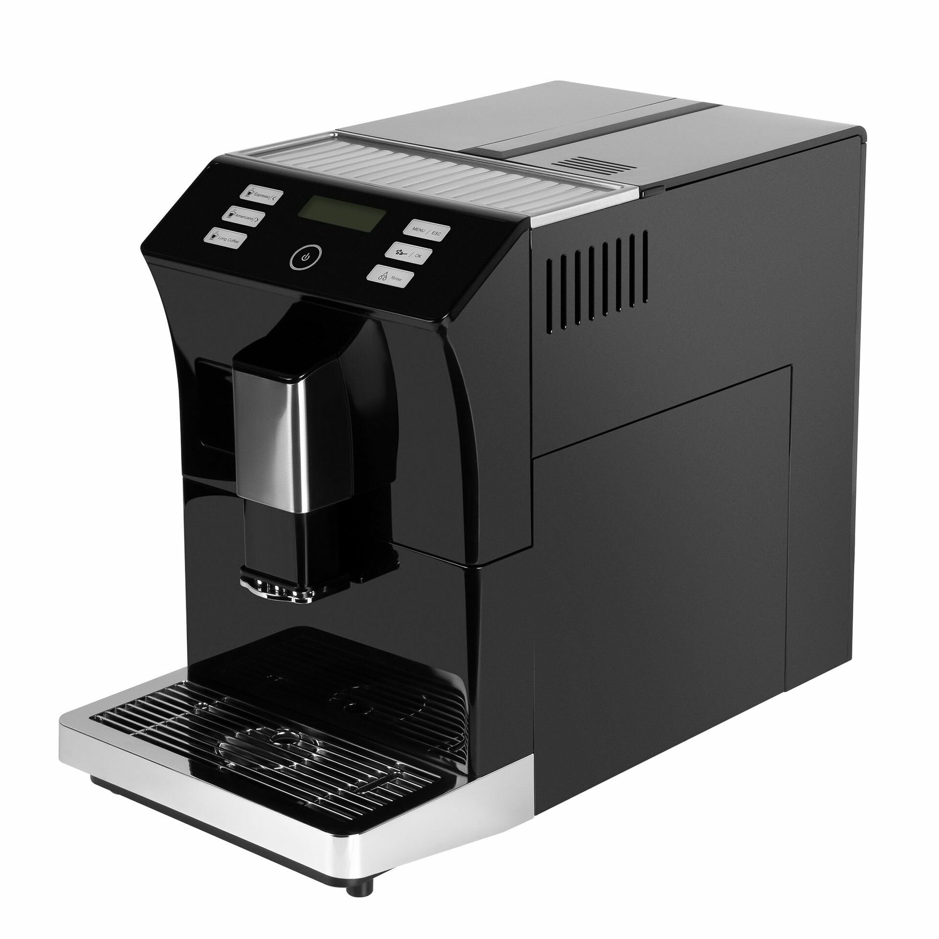 Кофемашина Rombica "Barista" CFX-A02R, автоматическая, сенсорное управление, черная, 19 Бар.