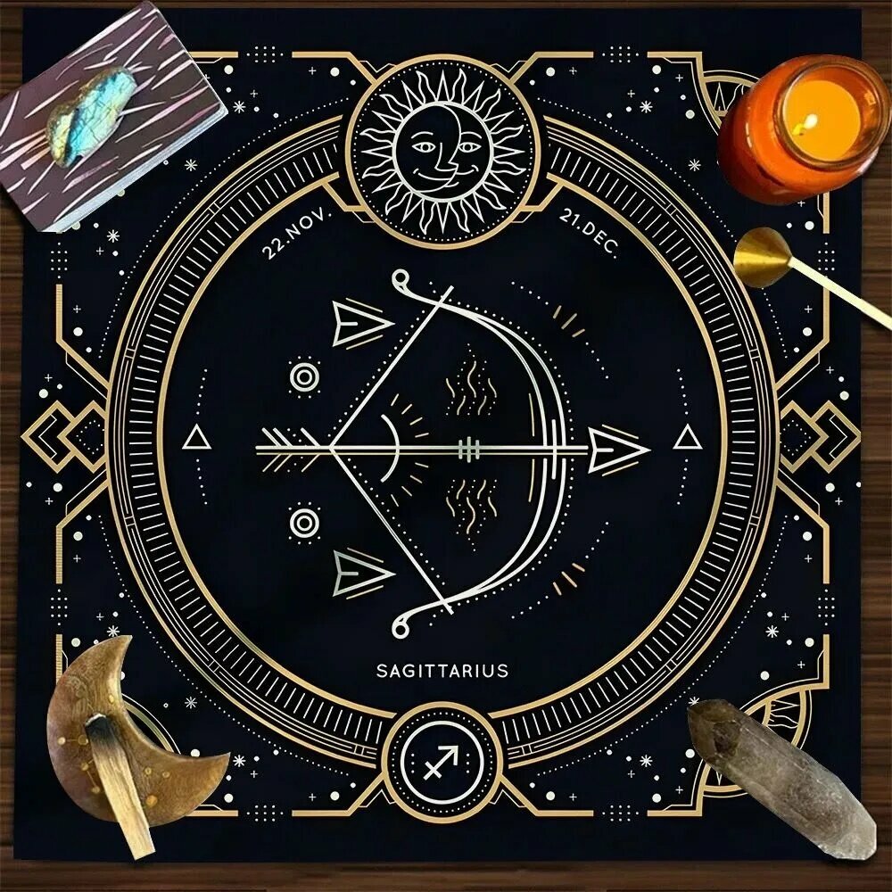 Xiaomi YouPin Гадальный инструмент/Скатерть для гаданий на картах Таро 90X90CM