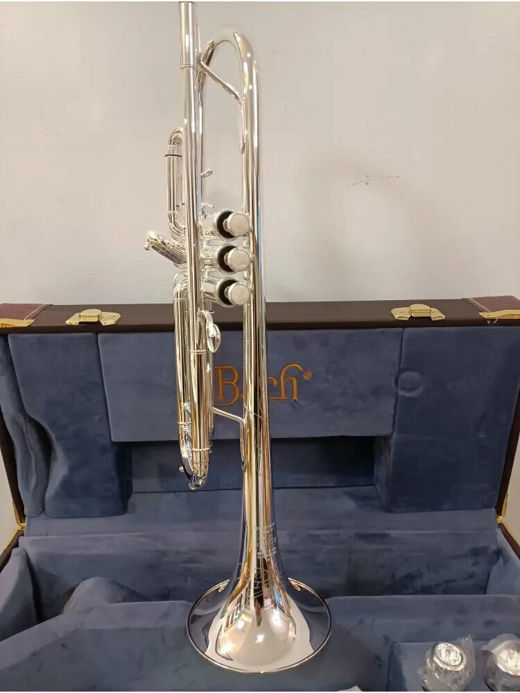 Высококачественная труба Модель 37 серебряное покрытие LT180S-37 медный инструмент с футляром