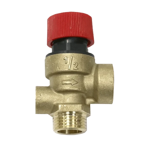 Предохранительный клапан D1/2" 3 bar c отв. д/манометр