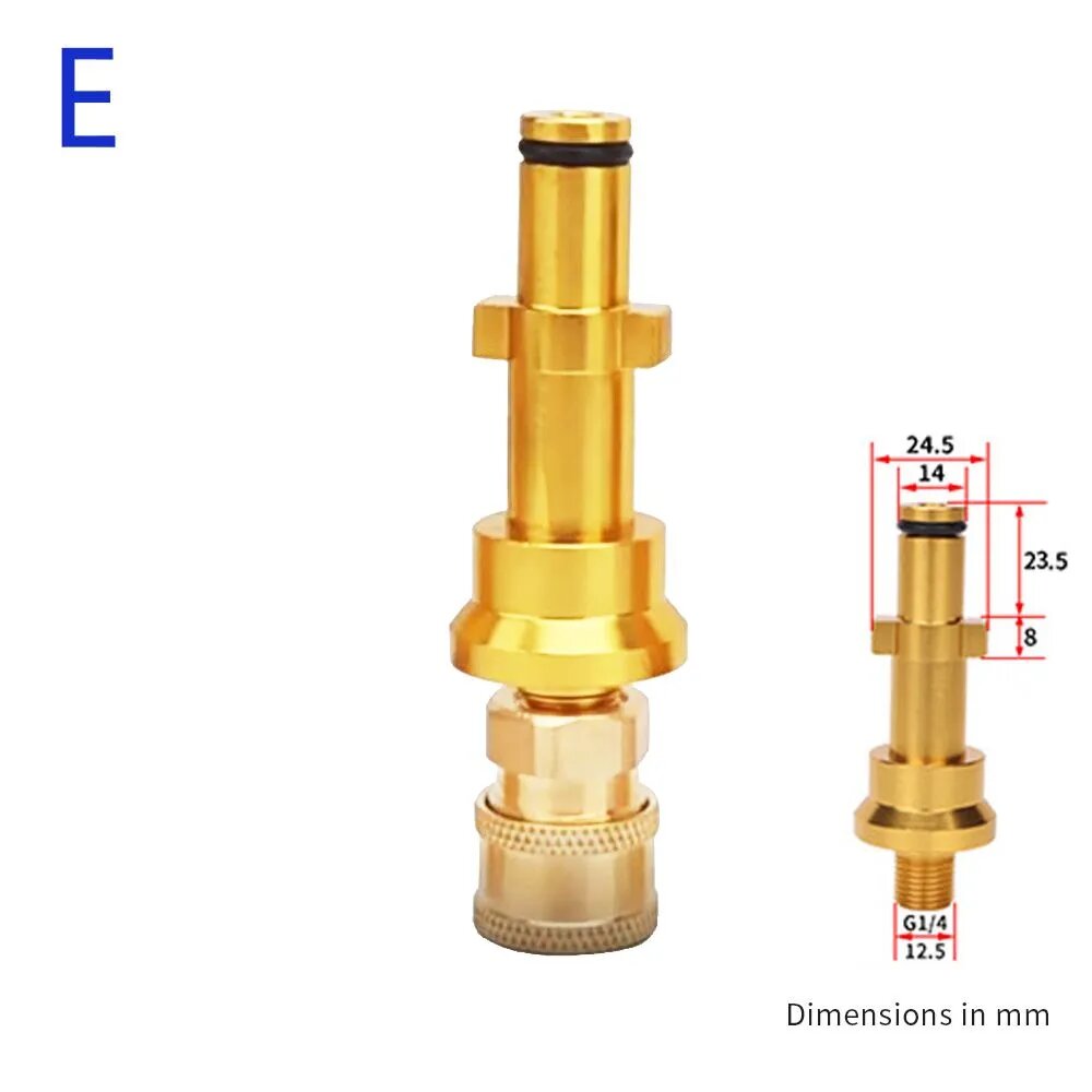 Karcher адаптер быстросъемный 1/4" для мойки высокого давления: разъем шланг-сопло-пистолет