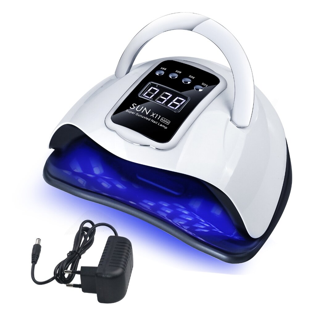 Лампа для сушки ногтей UV LED 280W с 4 таймерами и 66 диодами