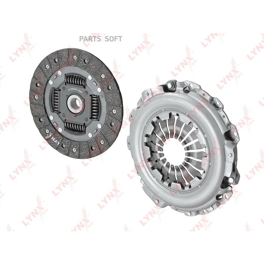 Комплект сцепления без выжимного ( 215 mm) RENAULT Clio II-IV 1.5D 03> / Duster 1.5D 19> / Kangoo I от официального дистрибьютора, LYNXAUTO, артикул CL1520