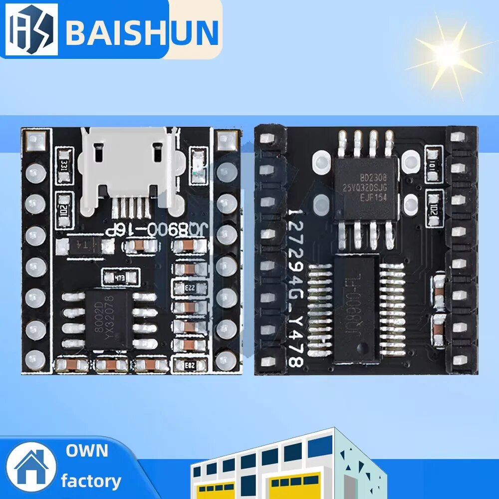 Голосовой модуль baishundianzi JQ8900-16P