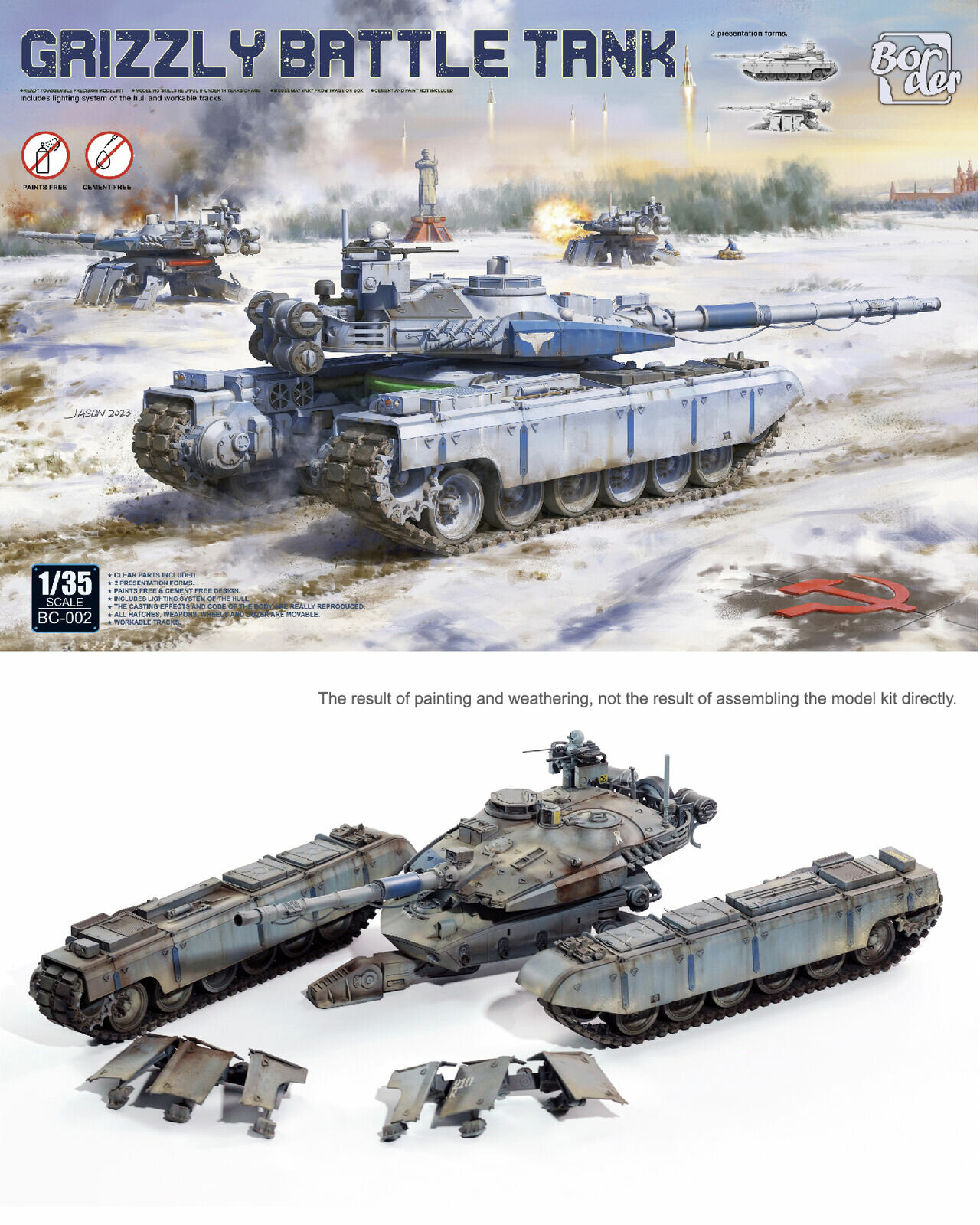 Border Model BC-002 1/35 Боевой танк "Гризли" сборной модели