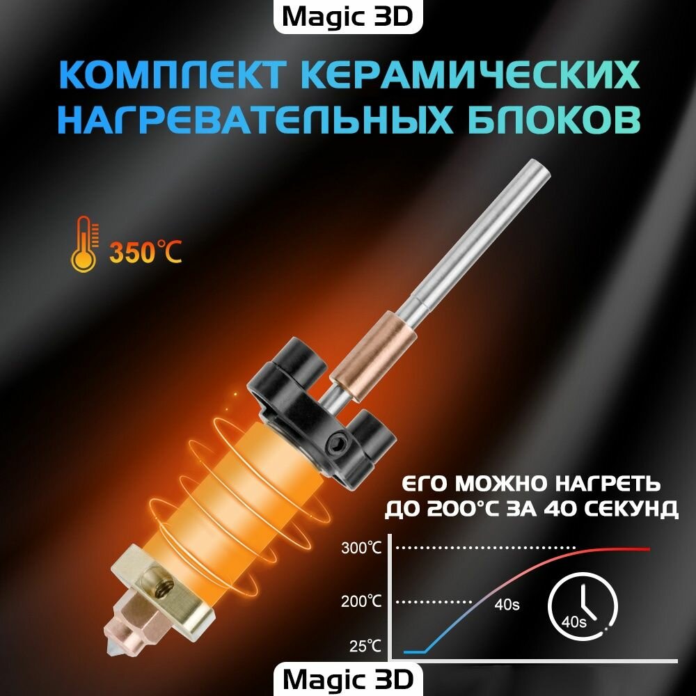 Хотенд (hotend kit) для creality k2 plus k2pro Hi Combo, аксессуары для 3d-принтеров--0,4 мм