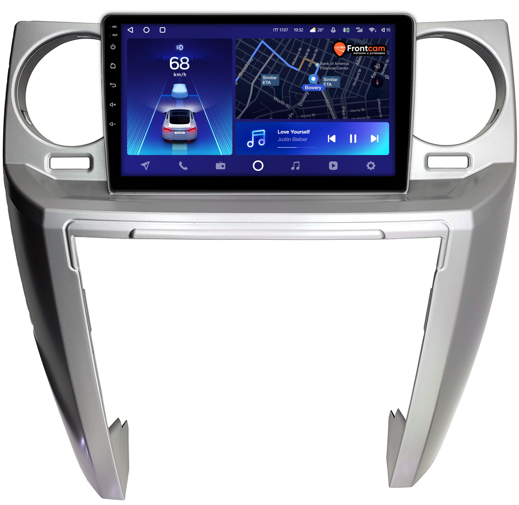 Штатная магнитола Teyes CC2 PLUS 4/32 9" RM-9-0110 Land Rover Discovery 3 2004-2009 Android 10 (4G-SIM, DSP, QLed)