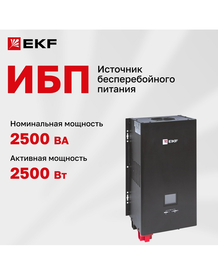 ИБП Источник бесперебойного питания EKF PSW-HW25 2500 Вт, Line-Interactive