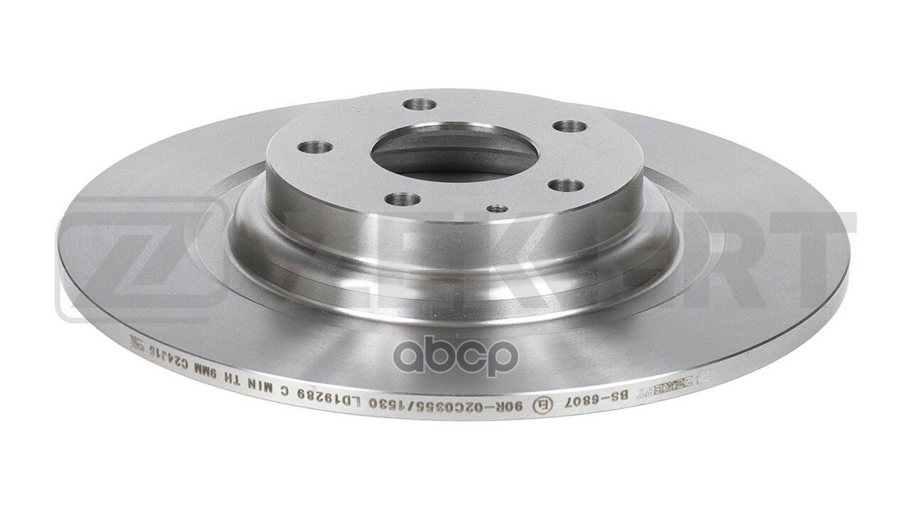 Диск тормозной задн. Mazda CX-9 II 16- Zekkert арт. bs-6807