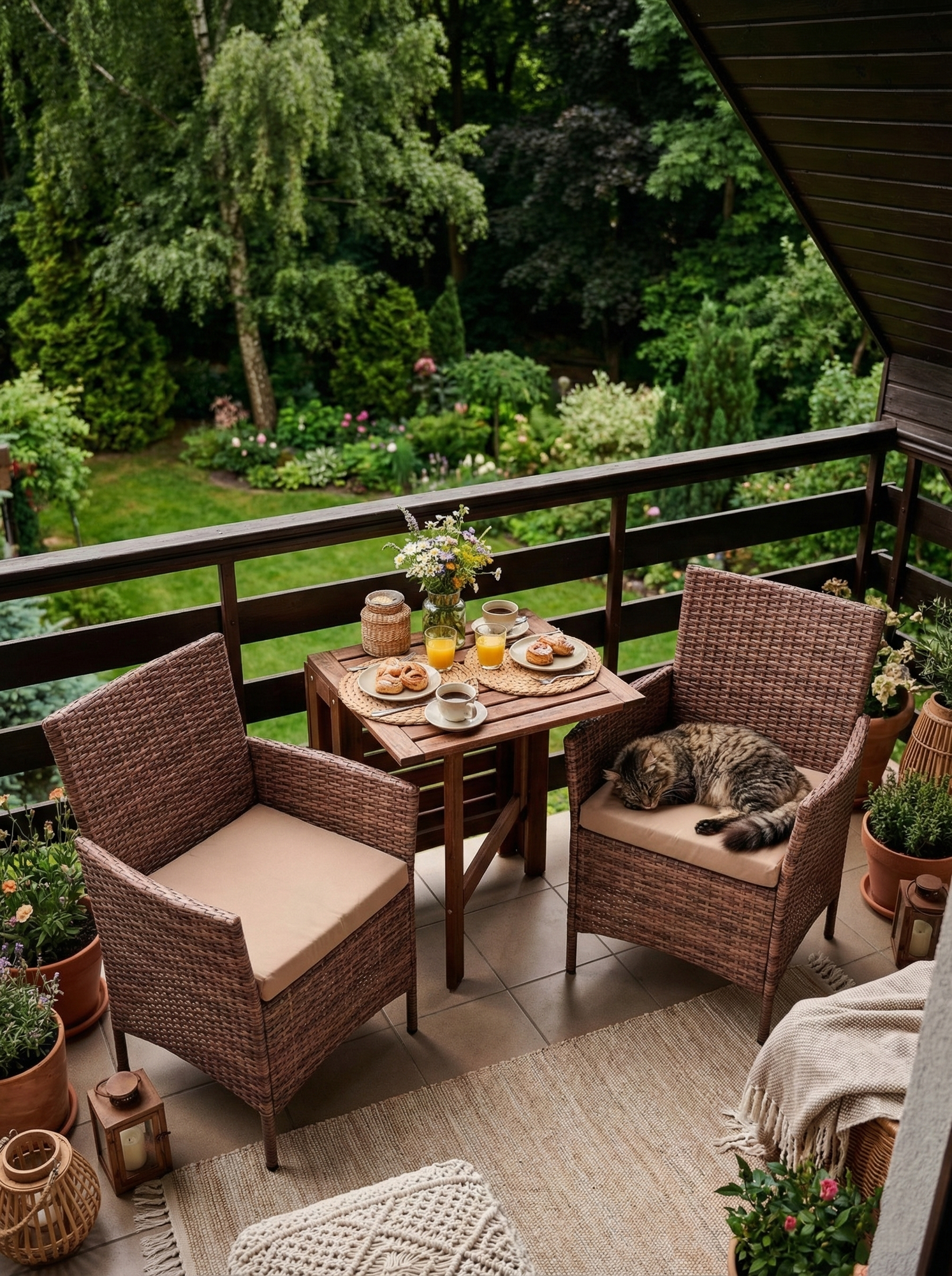 Комплект из 2-х кресел из искусственного ротанга Киото-2 (Kioto-2), капучино