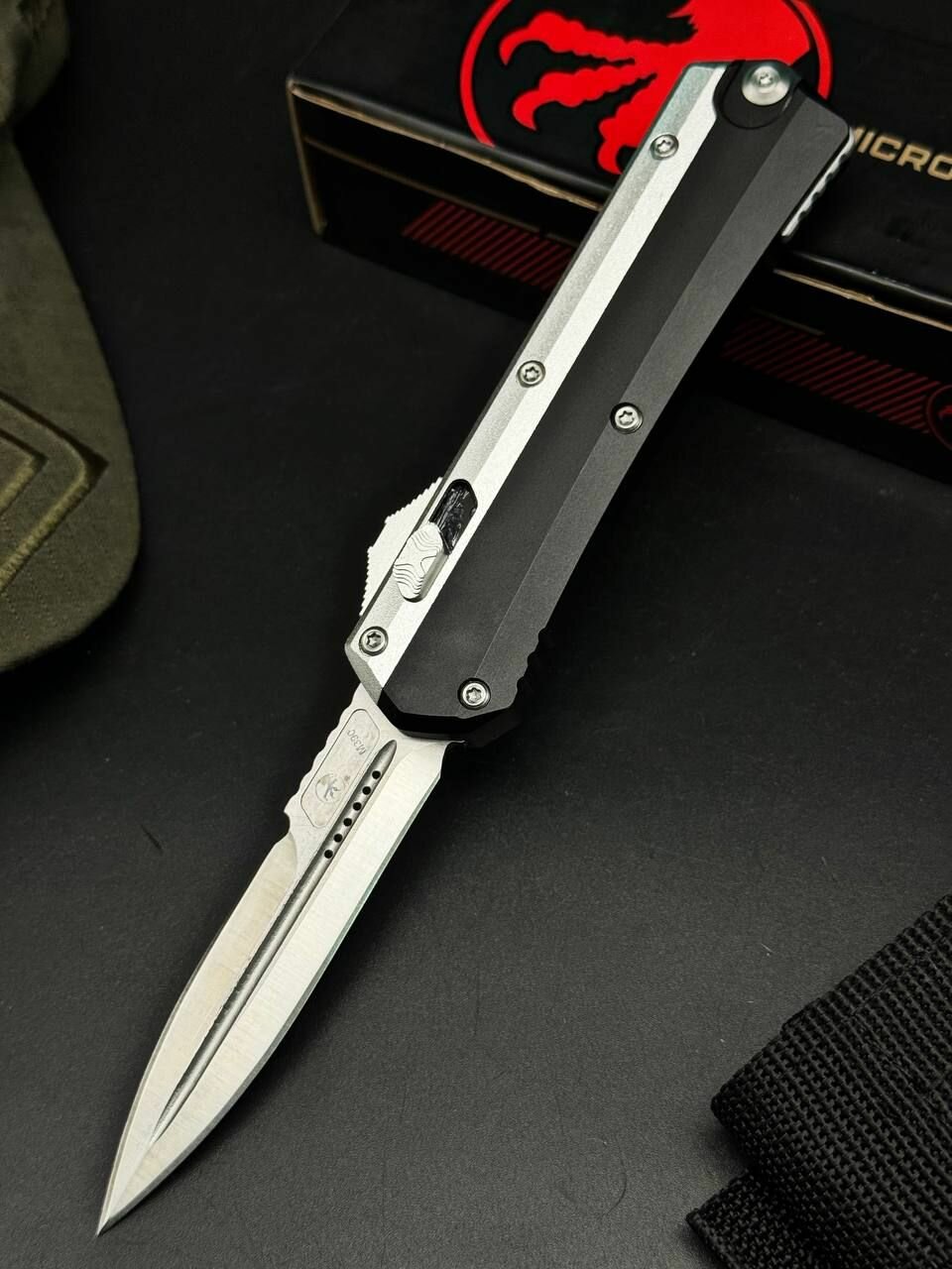 Нож выкидной автоматический Microtech Glykon, для EDC, складной,