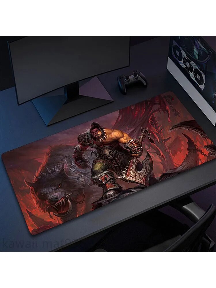 World of WarCraft Коврик для мыши, XXL, коричнево-красный, коричневый