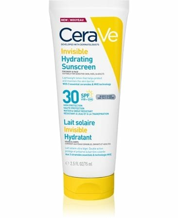 Солнцезащитное молочко CeraVe Invisible Hydrating Sunscreen SPF 30, 75 мл