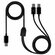 USB-C разветвитель, 1.5m - 1 с 2