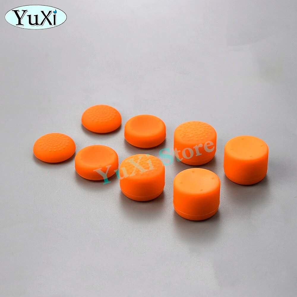 8 шт. силиконовые колпачки для джойстика YuXi для PS4 PS5 Switch Pro Xbox Orange