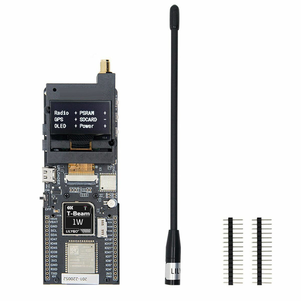 Модуль T-BEAM 1W - , Плата Разработки SSX1262, OLED-Дисплей, GPS 868 МГц