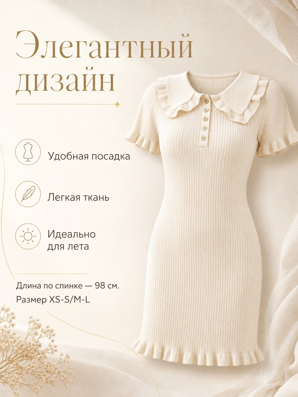 Платье оверсайз р. 44-48
