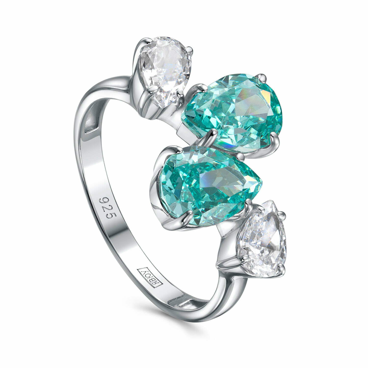 Кольцо, серебро, 925 проба
