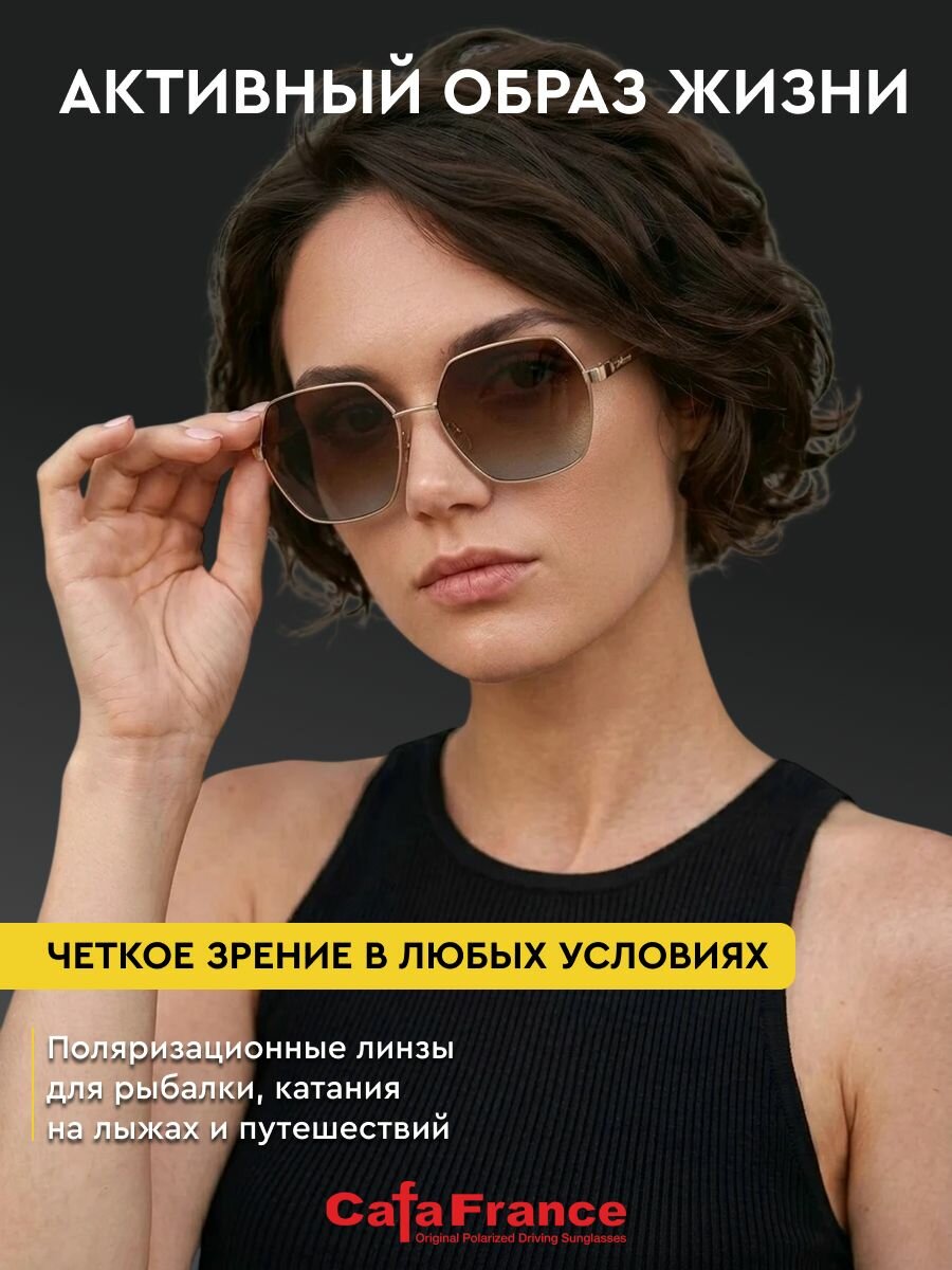 Солнцезащитные очки CF Company, коричневый/розовый — фото 1