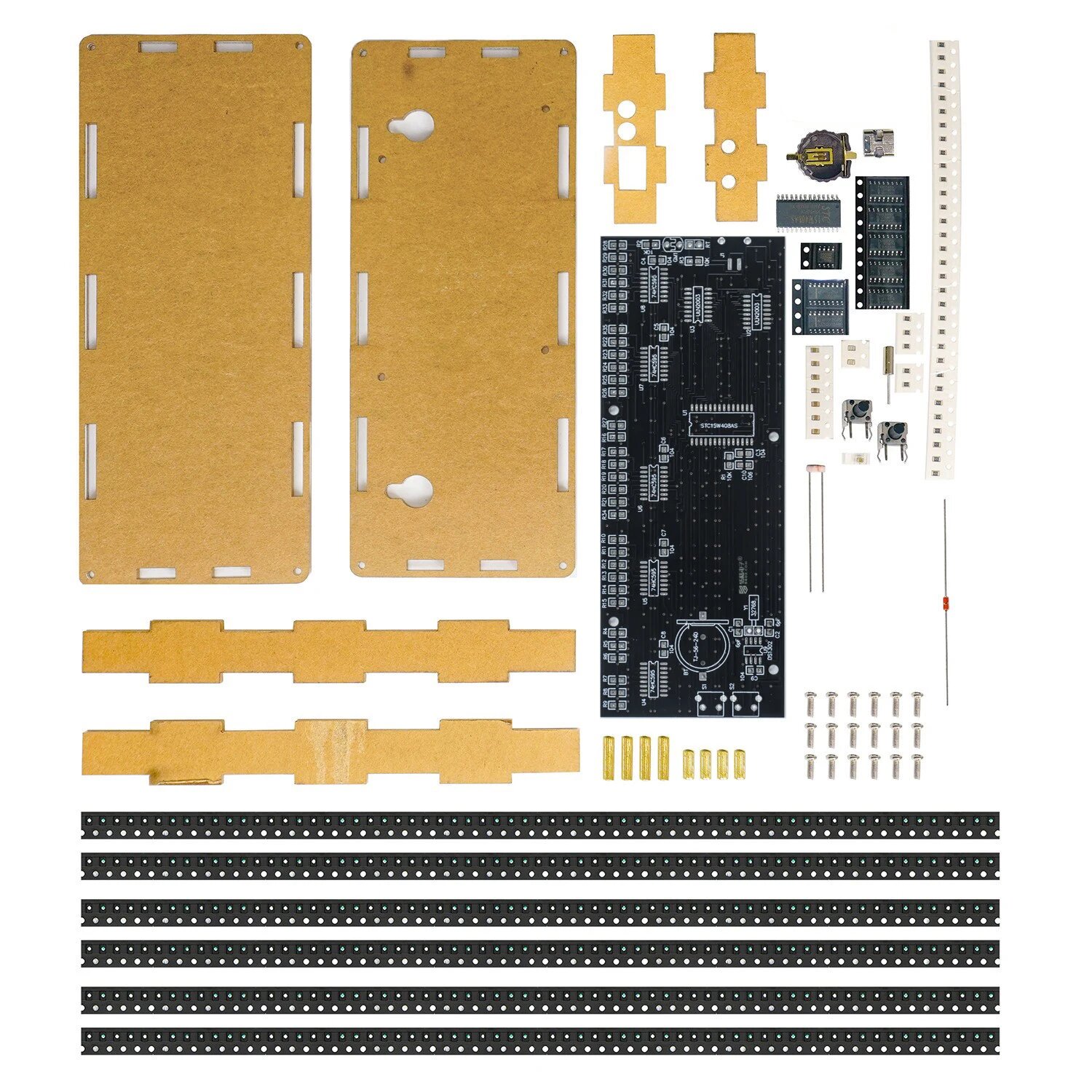 Набор для сборки электронных часов TJ-56-240, kit with shell