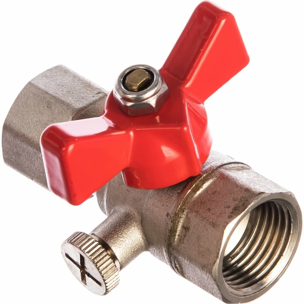 Шаровый кран для подключения манометра Valtec VT.807. N.0404