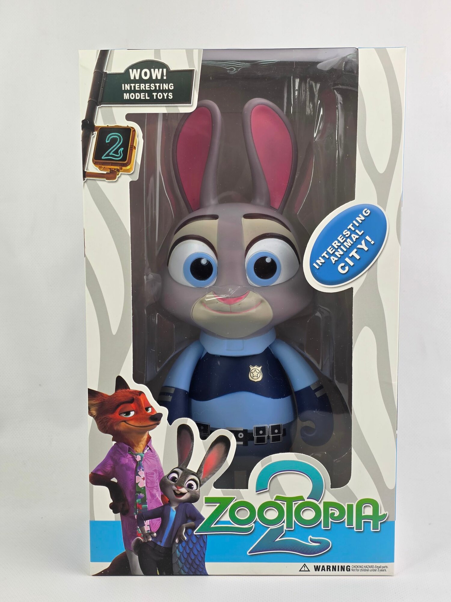 Подвижная фигурка зайчиха Джуди Хопс из мультика Зверополис Zootopia Judy Hopps 35 см