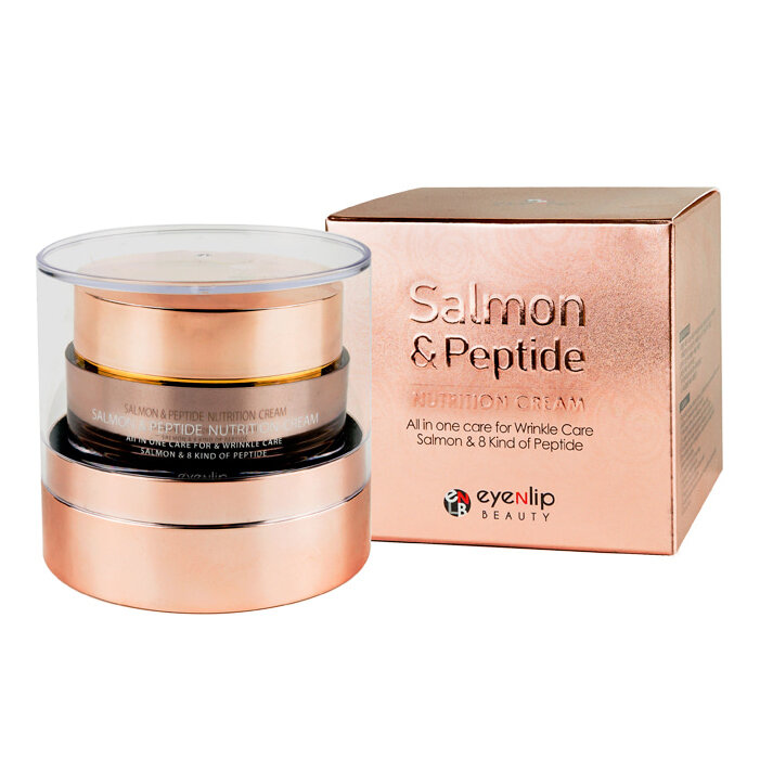 Eyenlip Омолаживающий пептидный крем для лица с лососевым маслом 50 мл Salmon & Peptide Nutrition Cream