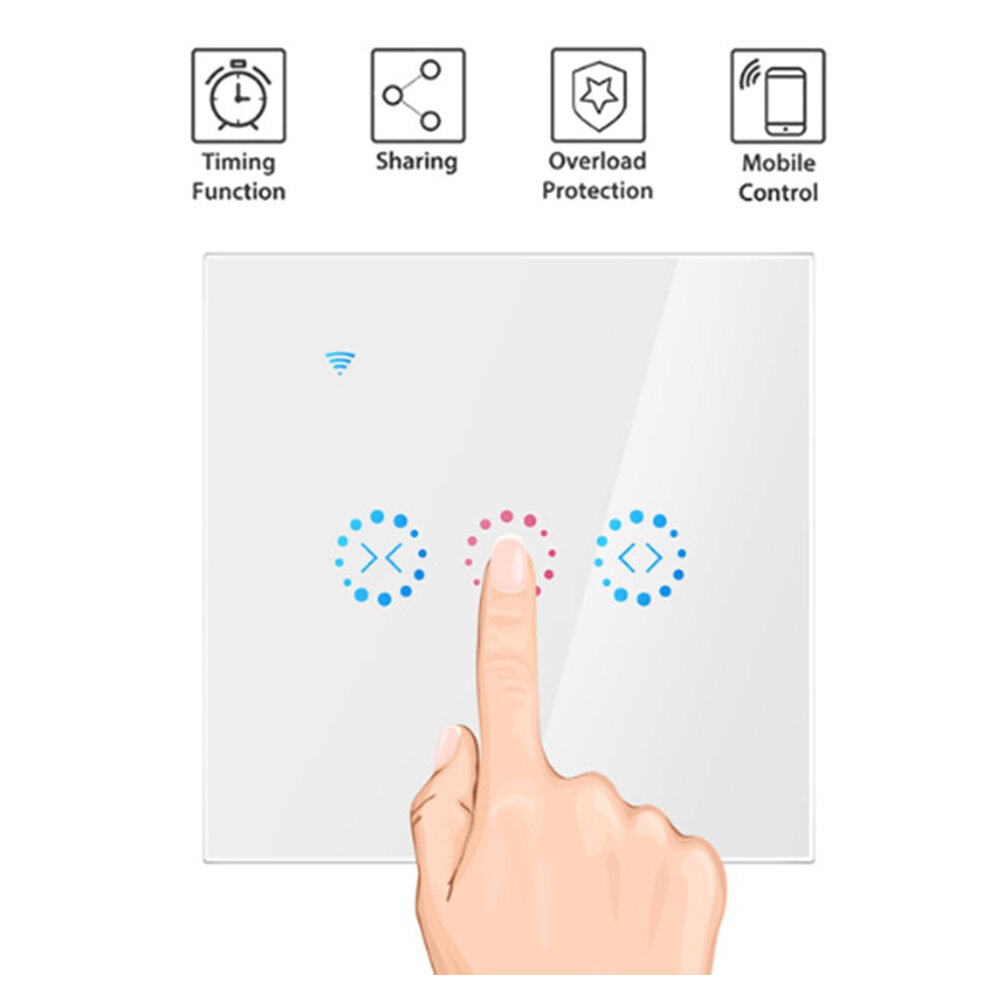 Умный WiFi-переключатель для гаражных ворот и рольставней, голосовое управление, совместимость с Alexa, дистанционное управление электроприводом жалюзи