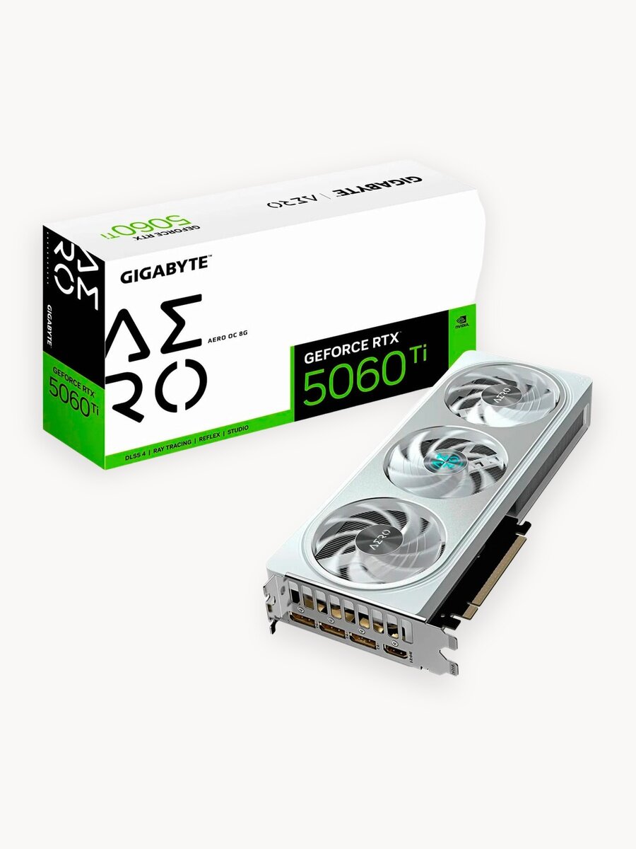 Видеокарта Gigabyte GeForce RTX 5060 Ti AERO OC 8GB (GV-N506TAERO OC-8GD)