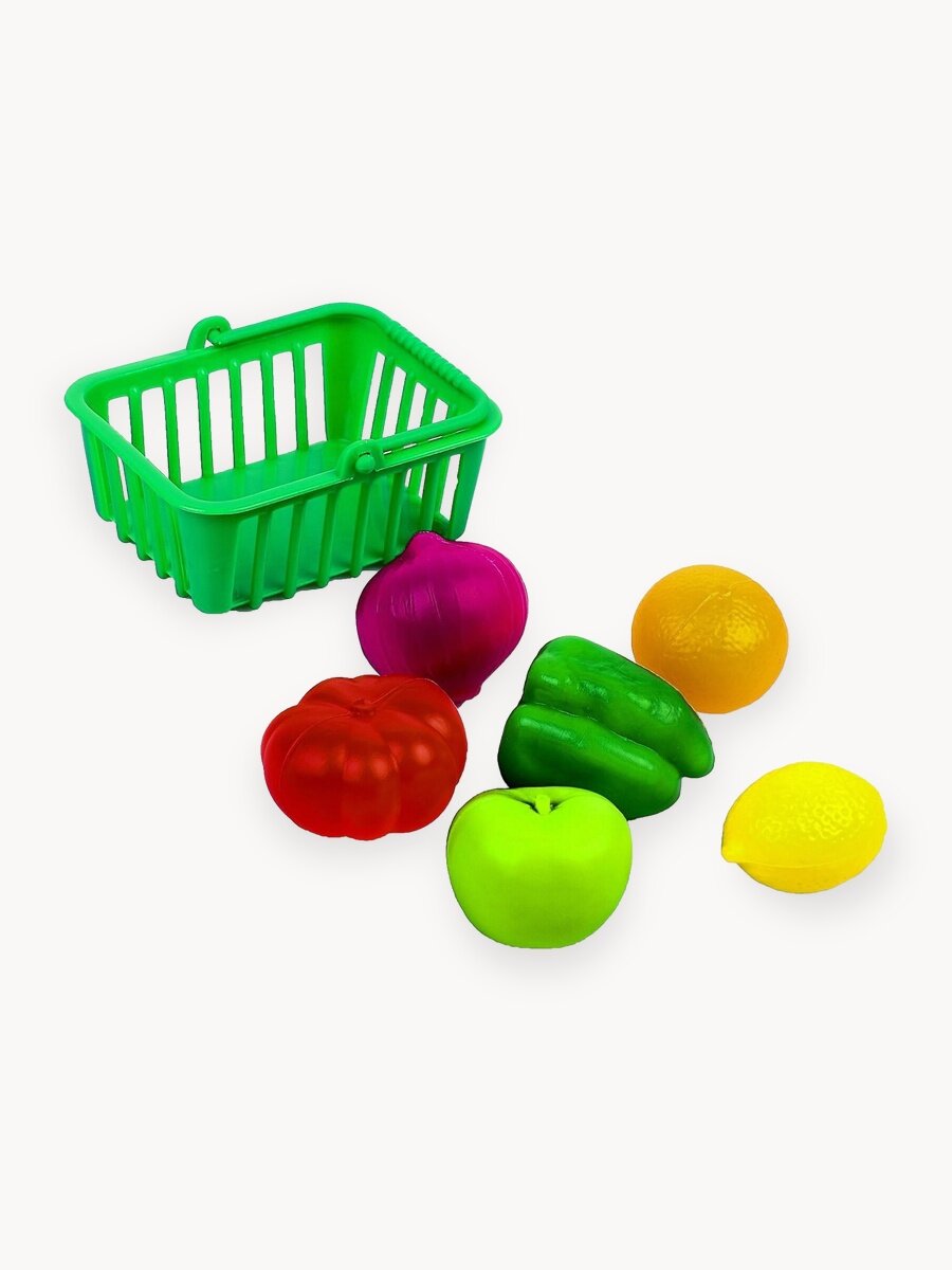 Набор продуктов Полесье №13, с корзинкой, 7 эл, в пакете 66749